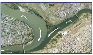 Two converging rivers : r/interestingasfuck